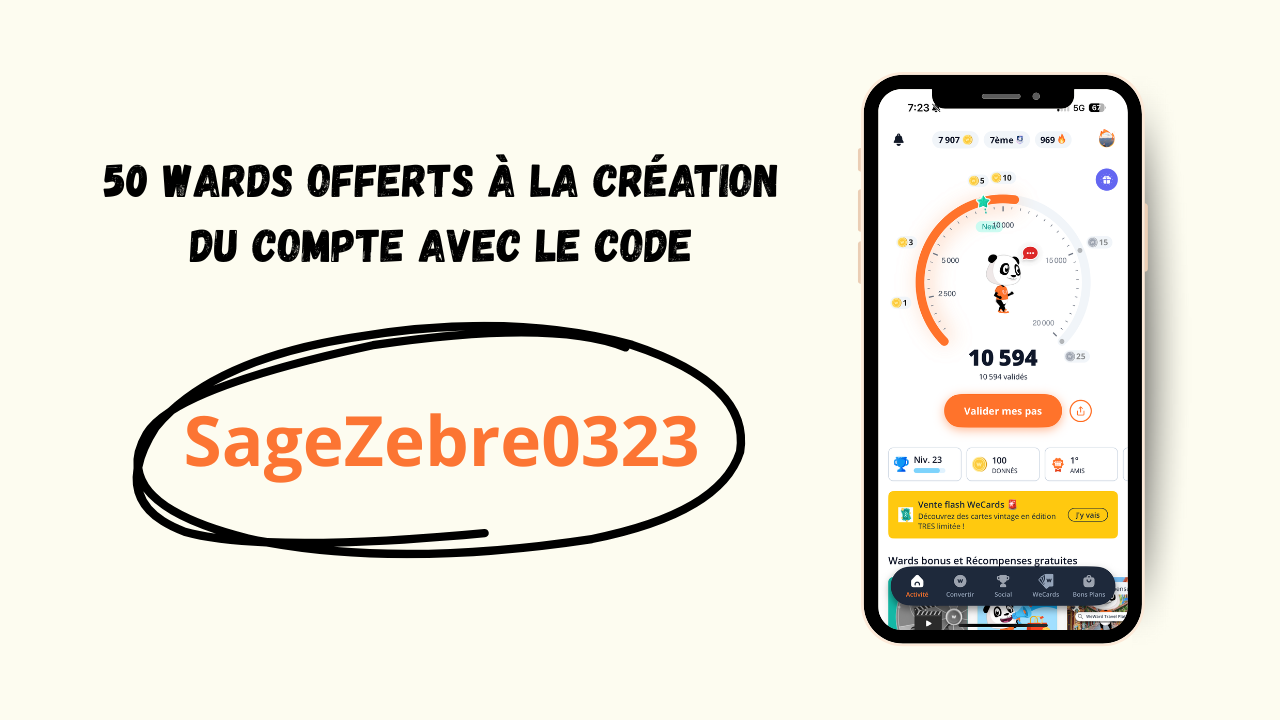 WeWard, l’application qui récompense vos pas : test complet et avis ...